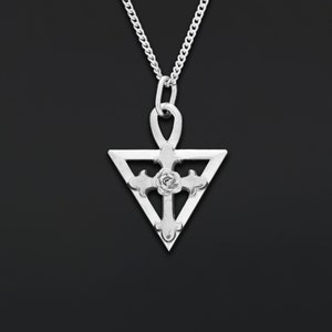 Amorc Rosae Crucis Pendant, Rosicrucian Necklace, Cross Necklace ...
