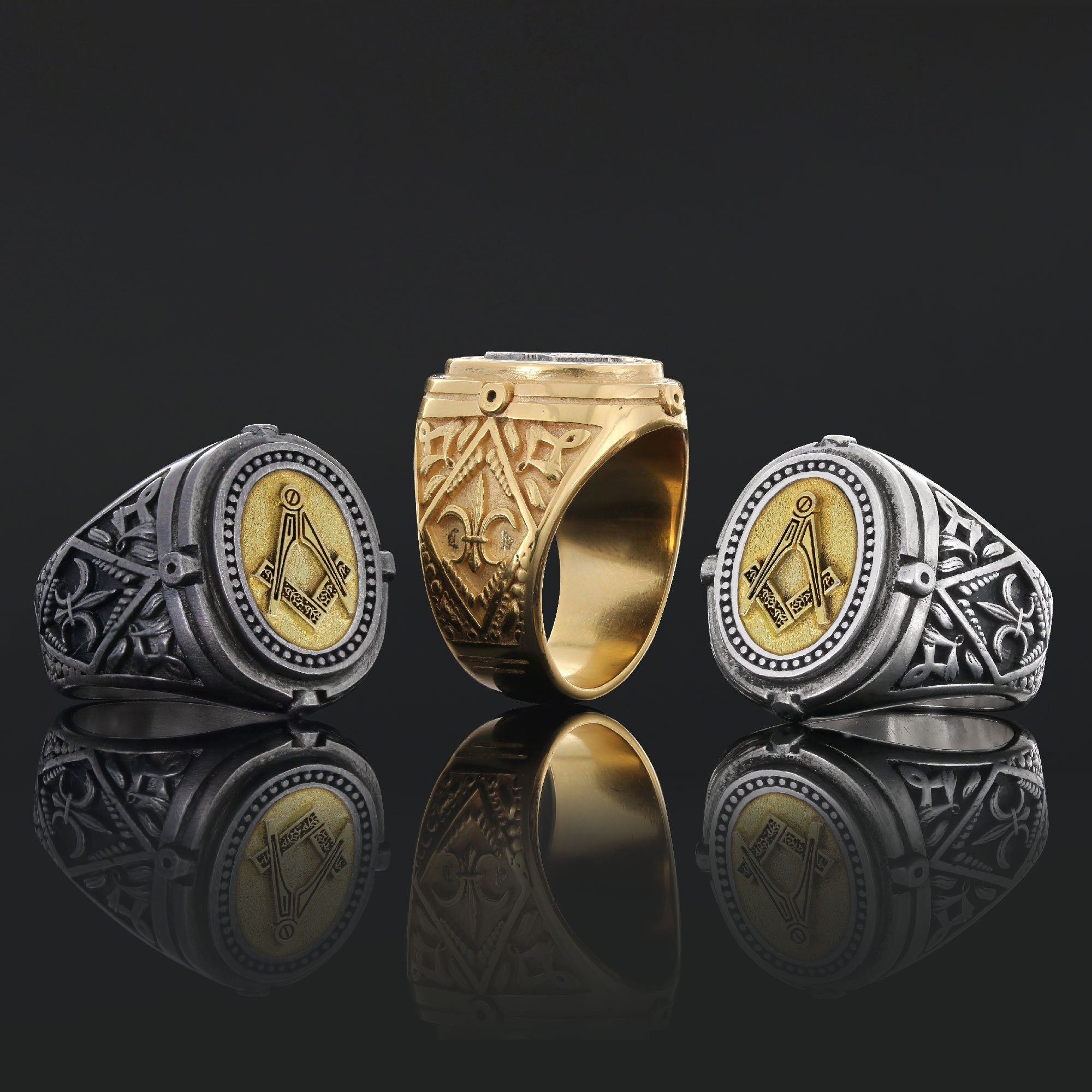 Lodge Masonic Ring Blue Lodge Mason Ring Mason Statement - Etsy