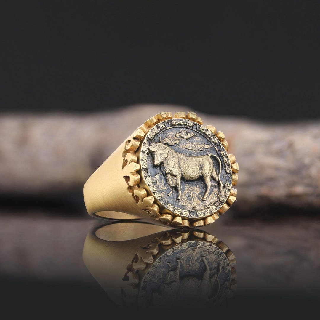 Taurus Ring, Taurus Horoscope Ring, Zodiac Ring, Constellation Ring ...
