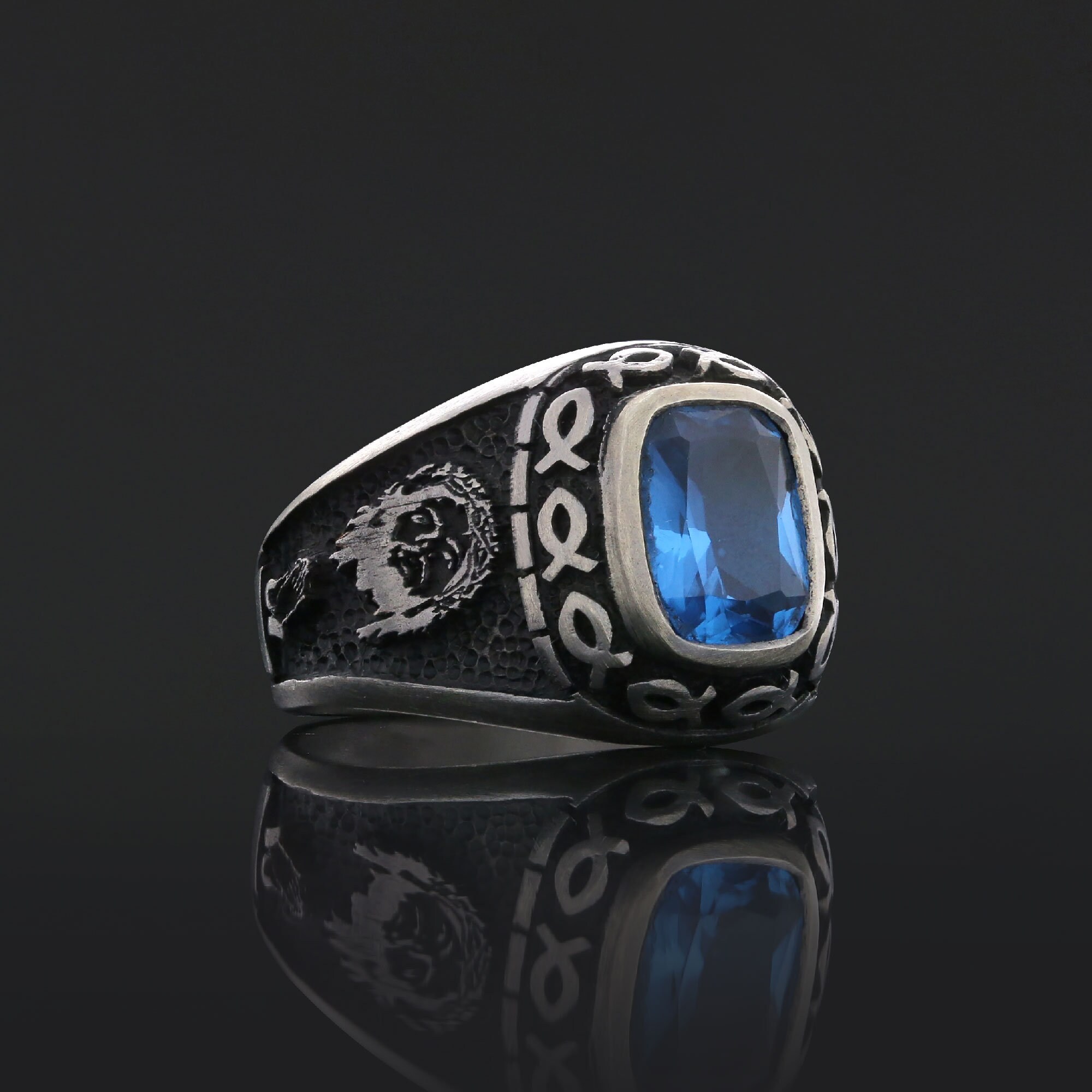 Jesus Prayer to Our Father Ring Christian Ring Cross With - Etsy