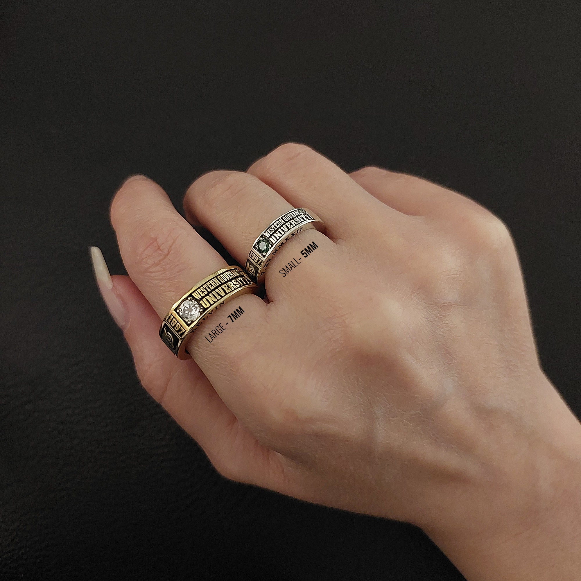 Personalized College Jewelry Graduation Gift Class Ring for - Etsy