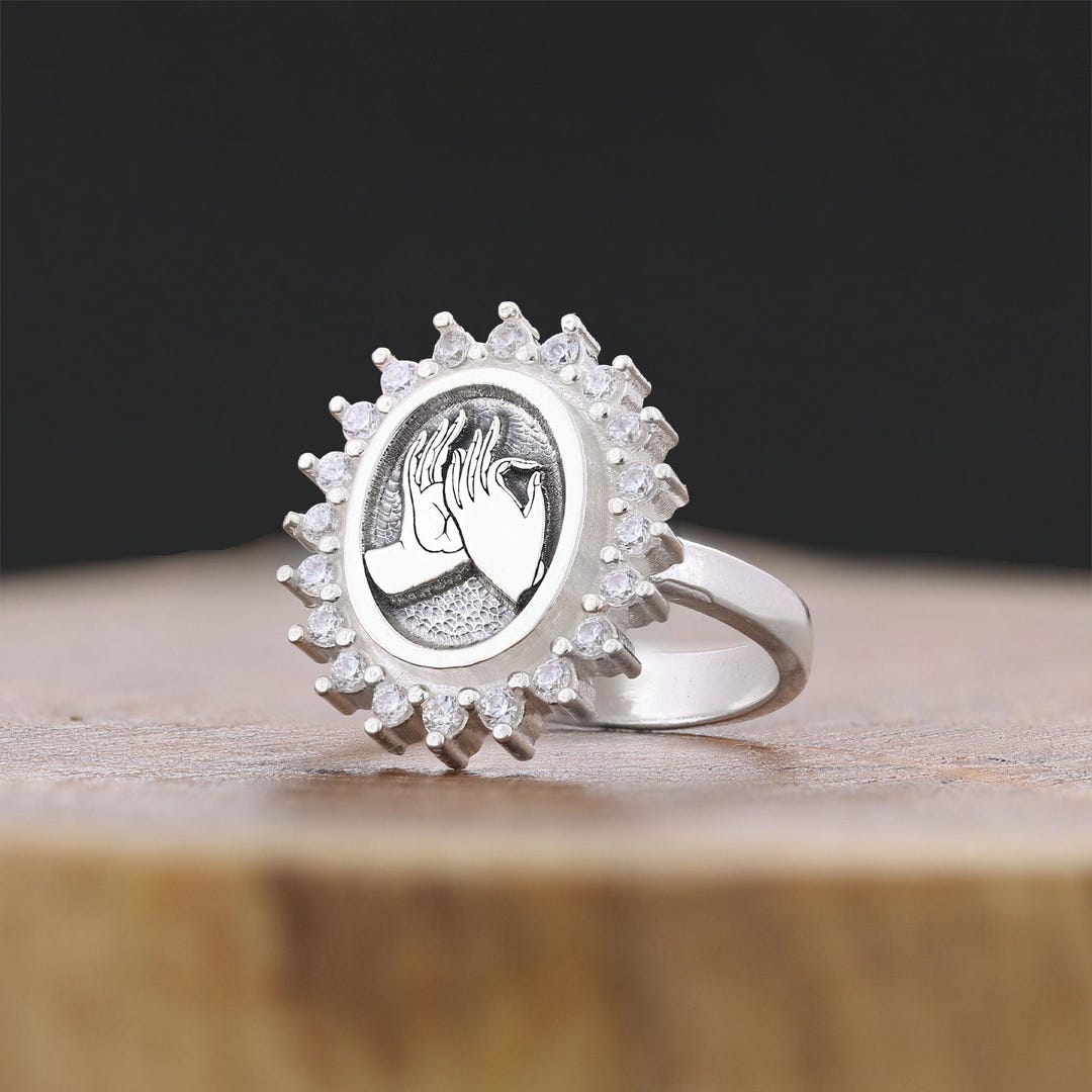 Buddha Hand Mudra Ring, Buddhist Figurines Jewelry, Temple Jewelry ...