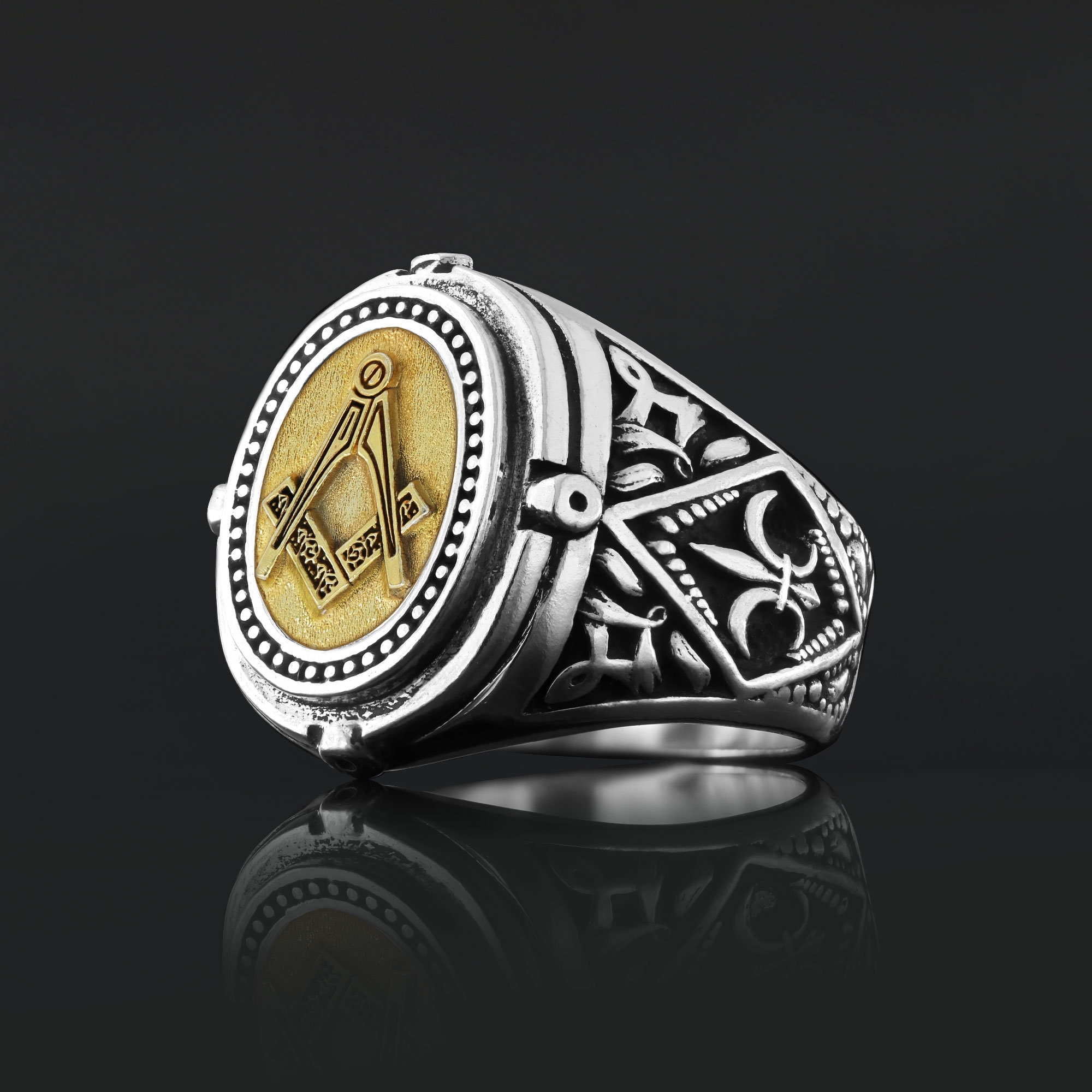 Lodge Masonic Ring Blue Lodge Mason Ring Mason Statement - Etsy