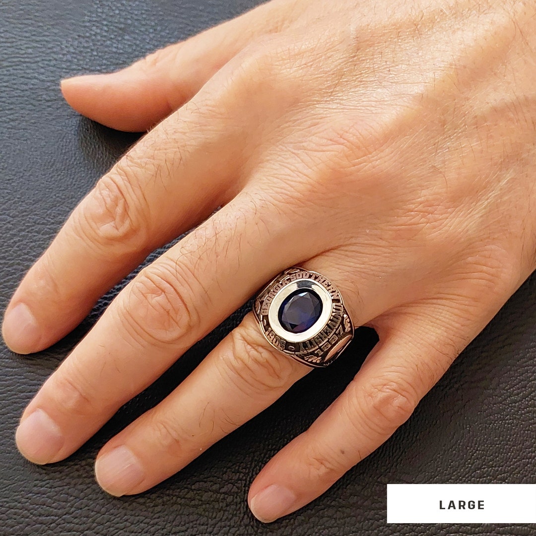 Graduation College Ring Personalized University Ring High - Etsy