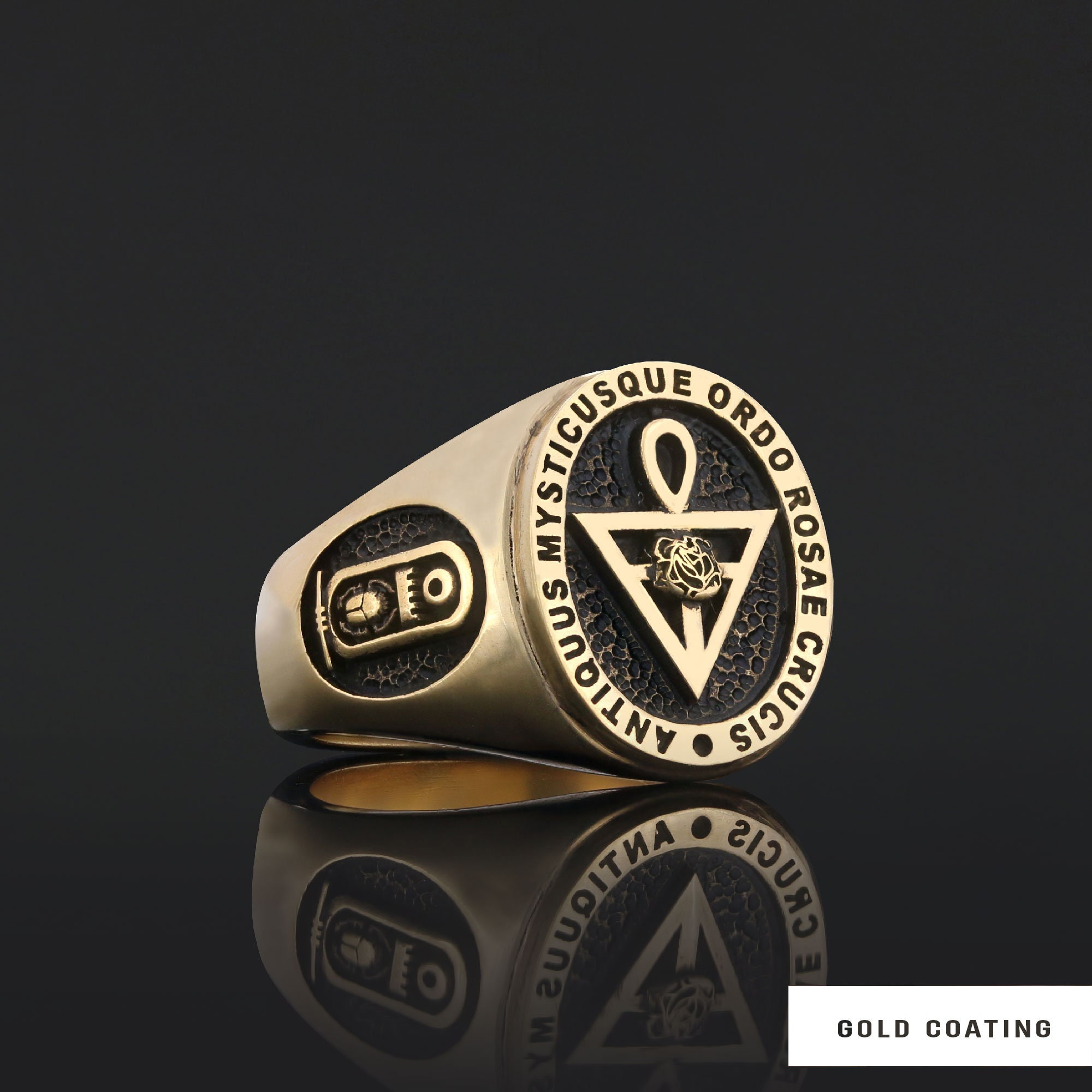 Amorc Ring, Rosicrucian Order Masonic Ring, Mason Statement Ring ...
