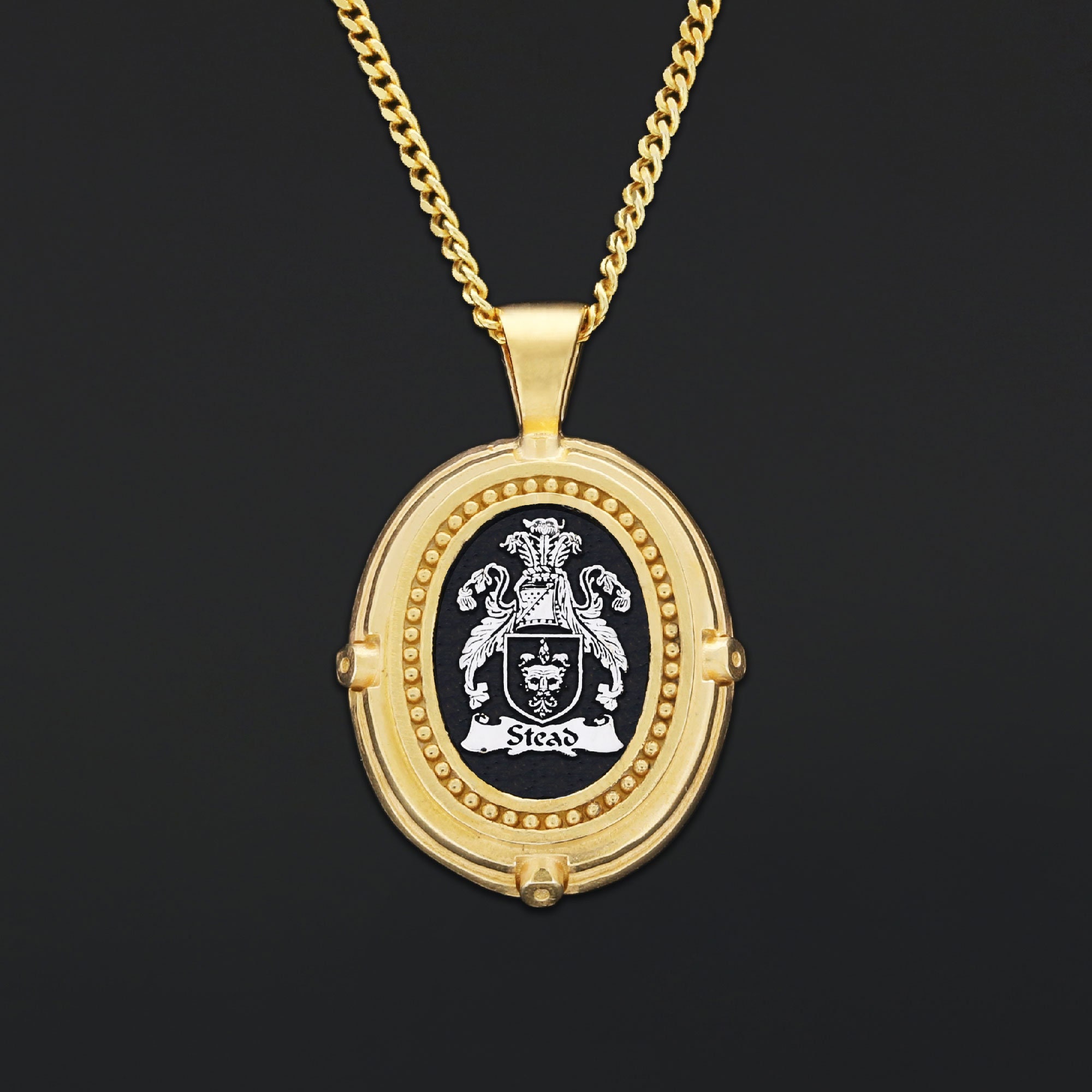 Personalized Family Crest Necklace, Family Crest Necklace, Custom-made ...