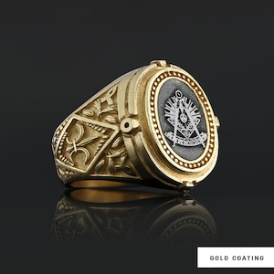 Past Master Masonic Ring, Mason Ring, Master Mason Signet Ring, Custom ...
