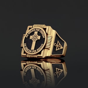 Rosicrucian Cross Ring, Amorc Ring, Spiritual Symbol of Ancient Order ...