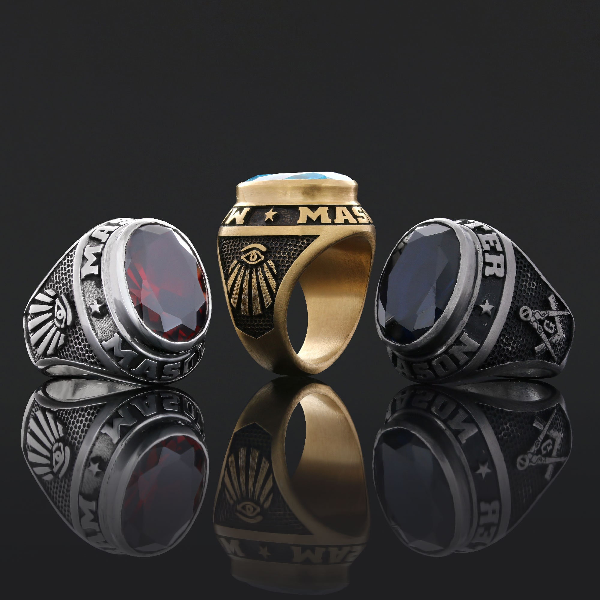 Master Masonic Ring, Freemason Signet Ring, Lodge Masonic Ring, Knights ...
