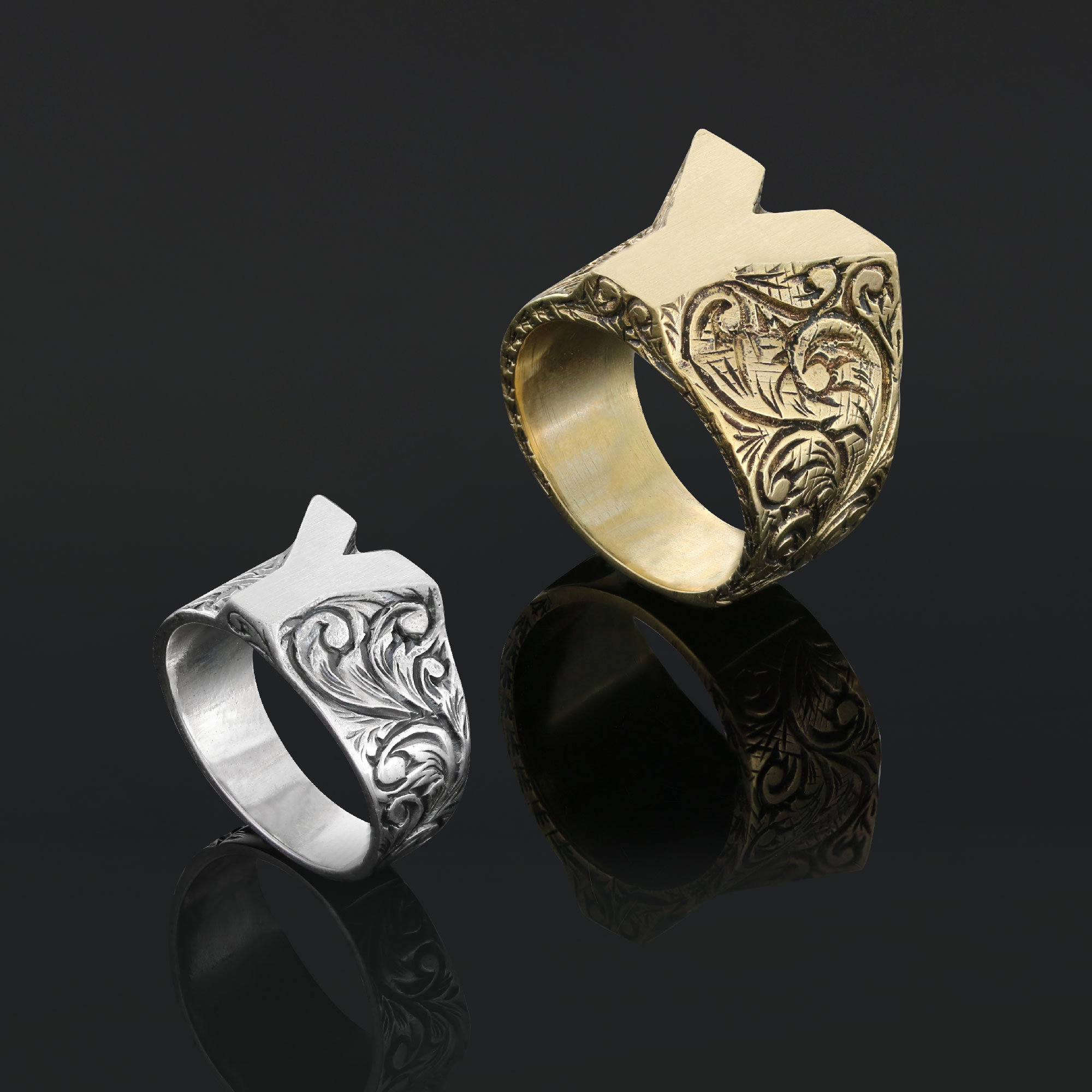 A-Z Letter Ring Gift, Monogram Y Letter Ring, Handmade Name Ring, Y ...