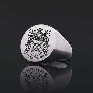 Family Name Ring, Handmade Family Symbol Ring, Personalized Engraved ...