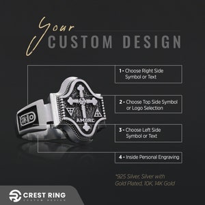 Custom Rousea Crucis Order Ring, Spiritual Symbol of Ancient Order Ring ...