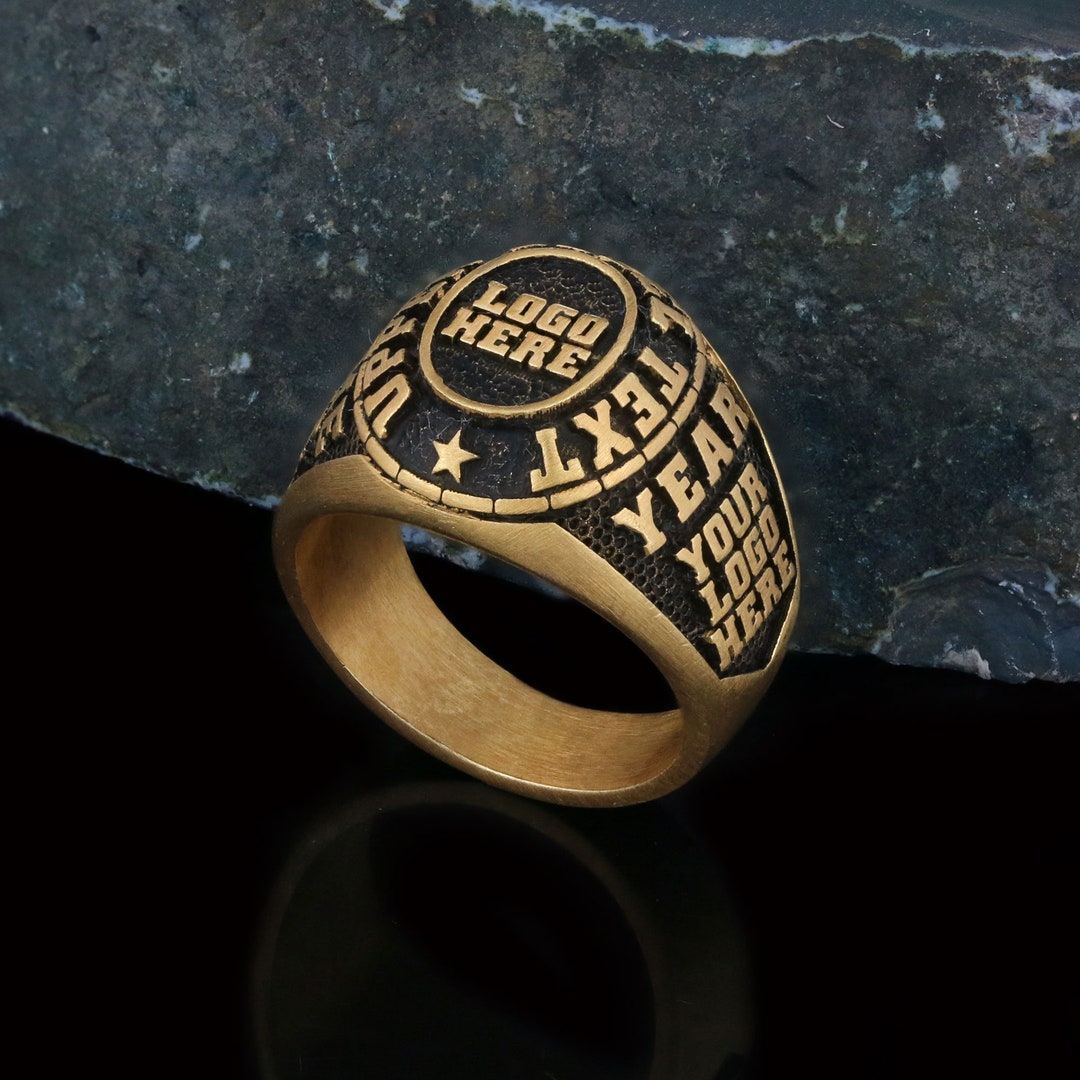 High School Ring, Graduation University Ring Gift, Customized Class ...