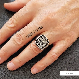 Handmade Family Symbol Ring, Family Crest Ring, Family Name Ring ...