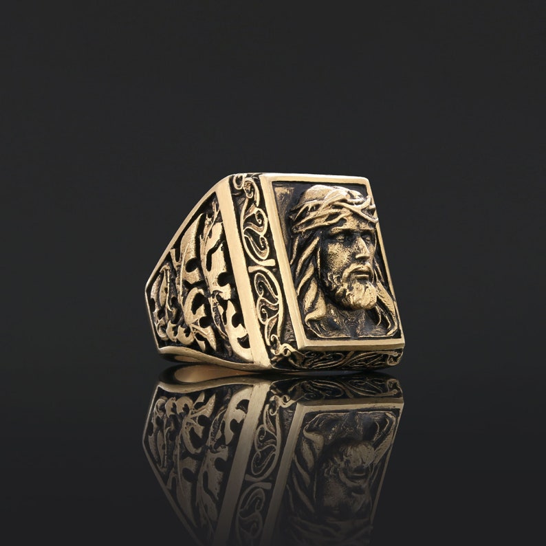 Jesus Ring, Messiah Statement Ring, Christian Ring, Silver Religious ...