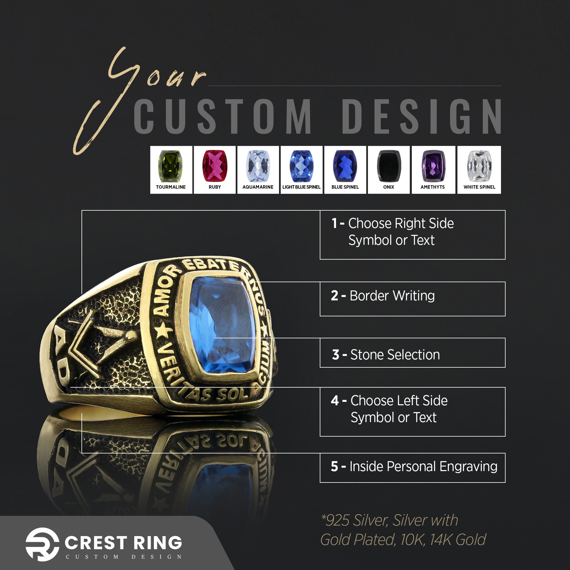 Magen David Ring, Masonic Jewish Ring, Mason Ring, Star of David Ring, Masonic Ring for Men ...