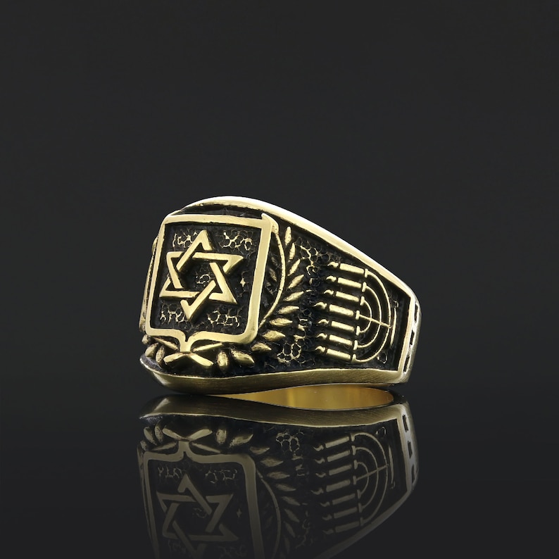 Star of David Ring, Jewish Star Ring, Customized Hebrew Ring, Jewish ...
