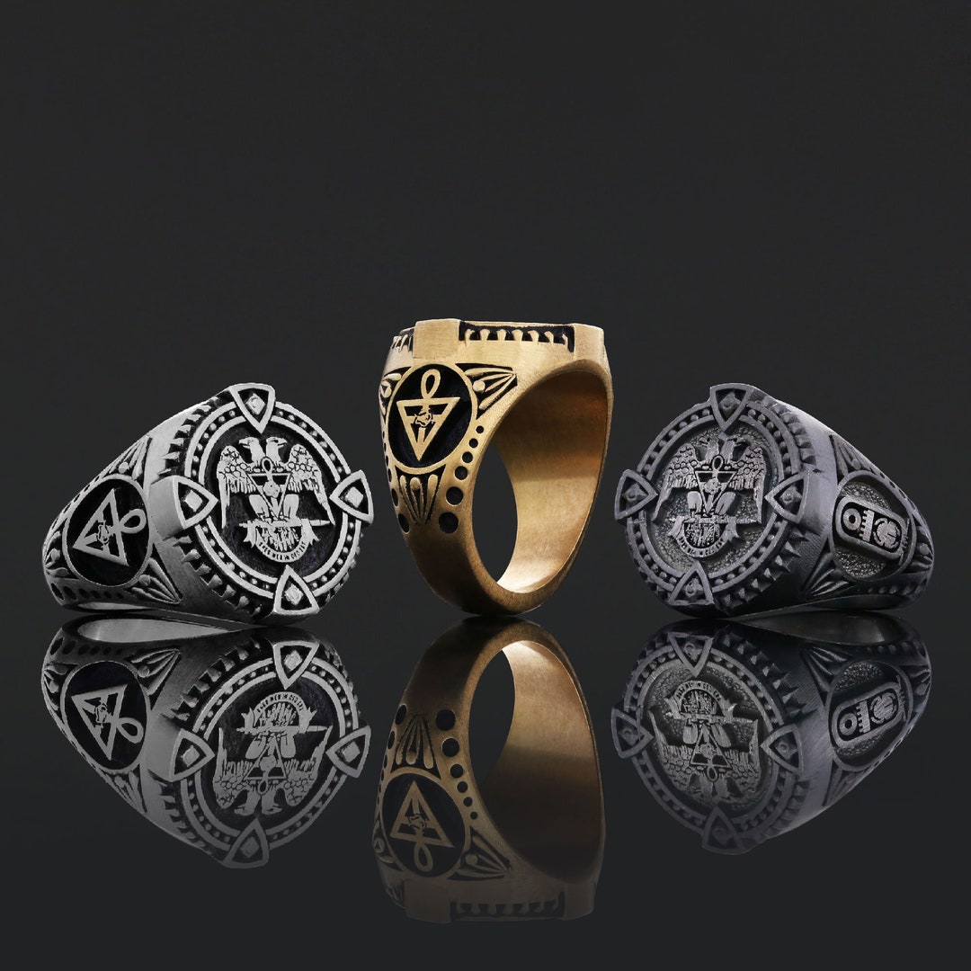 Spiritual Symbol of Ancient and Mystical Order Ring, Special Design ...
