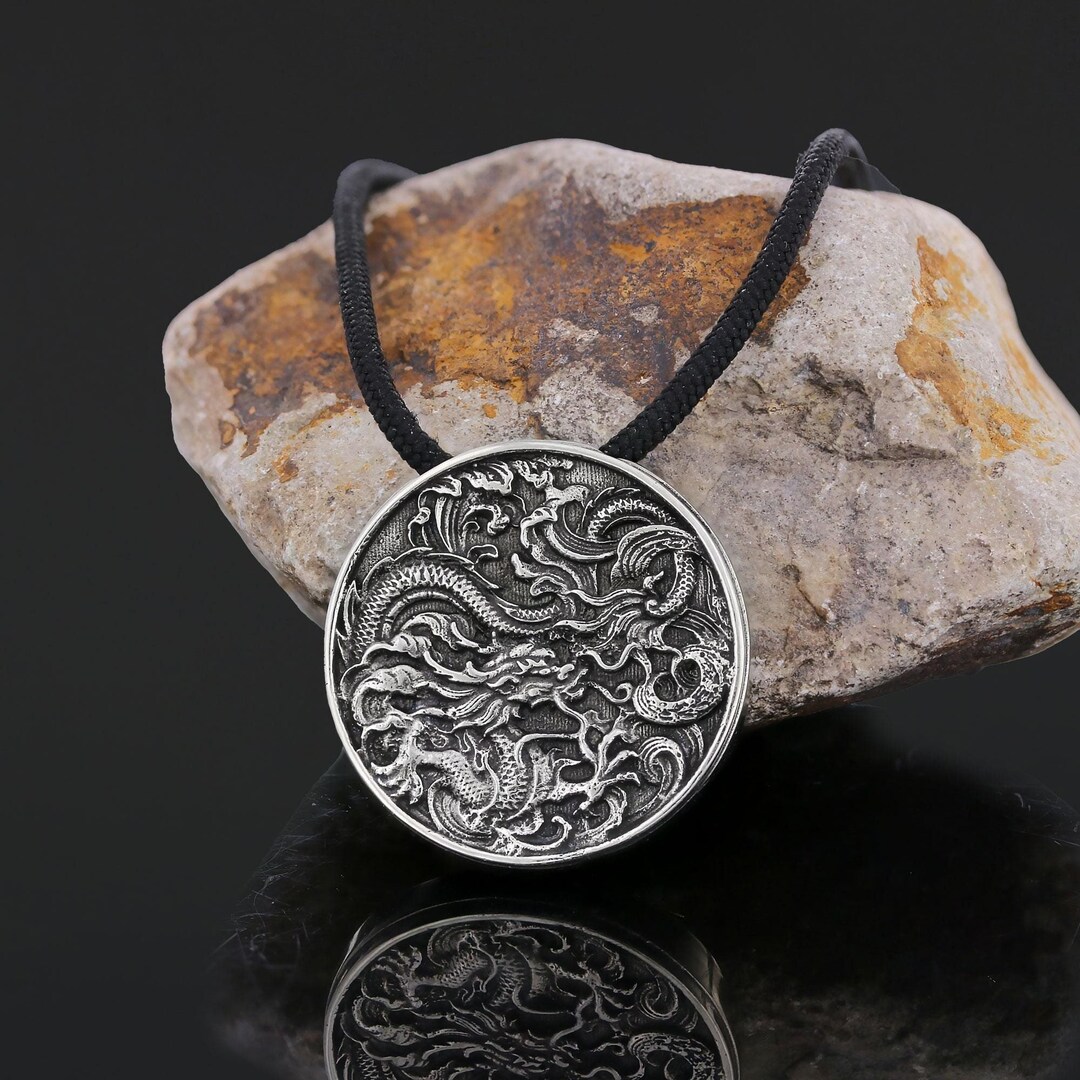 Chinese Dragon Necklace, Mythical Power & Protection Pendant, Chinese ...