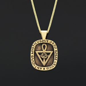 Rosicrucian Pendant, Rosae Crucis Jewelry, Antiquus Mysticusque Ordo ...