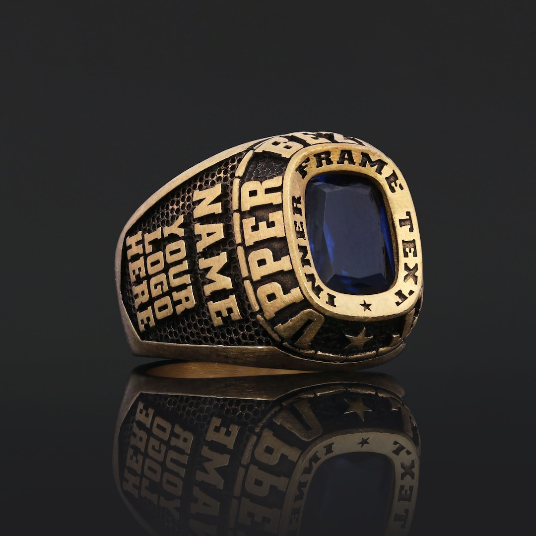 Customized High School Ring, Class Ring, School Ring, University Ring ...