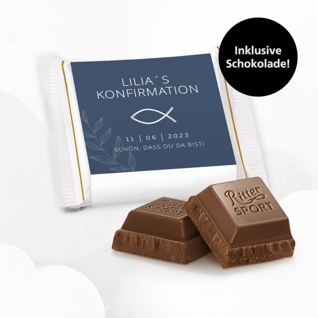 Ritter Sport Mini "classic Fish" Party Favor for Confirmation ...