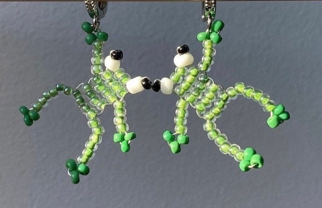 Beaded 2d Frog Pattern / Tutorial / Kids /begginer/ Step by Step / With Pictures / With Scheme ...