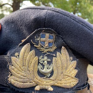 Greece Navel Officer’s Hat - Etsy