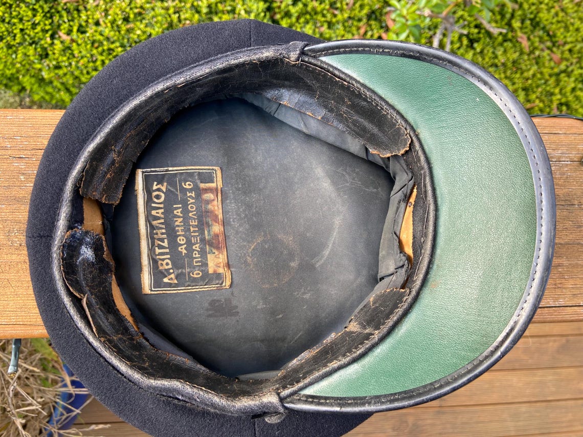 Greece Navel Officer’s Hat - Etsy