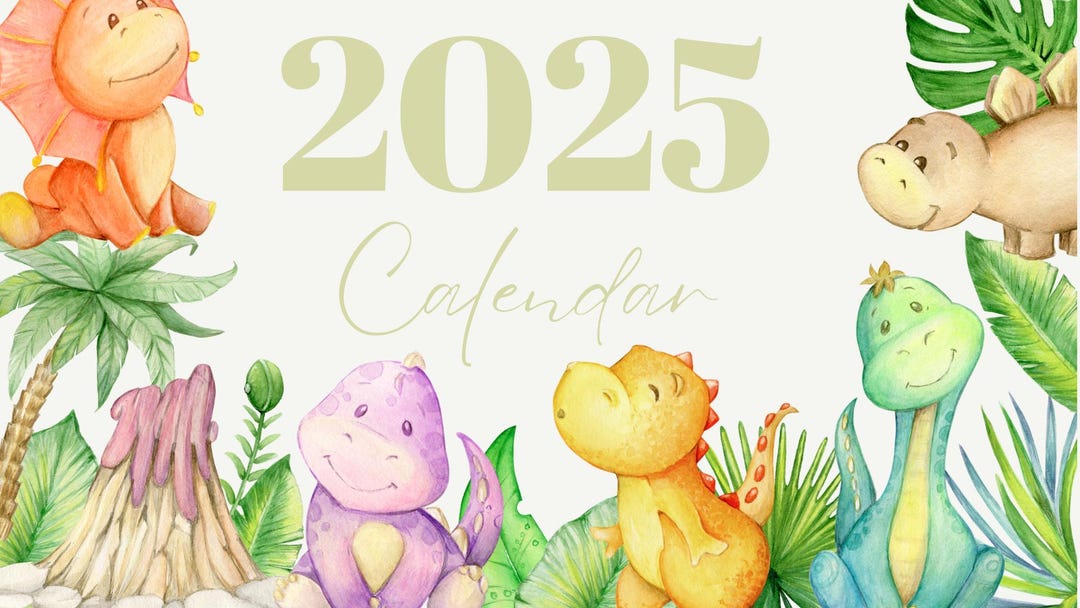 Dinosaur Calendar for Kids - 12 Dino Challenges & Fun Facts ...