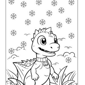 Christmas Dinosaur Coloring Book | Holiday Dinosaurs to Color | Fun ...