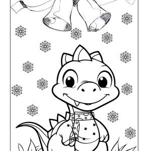 Christmas Dinosaur Coloring Book | Holiday Dinosaurs to Color | Fun ...