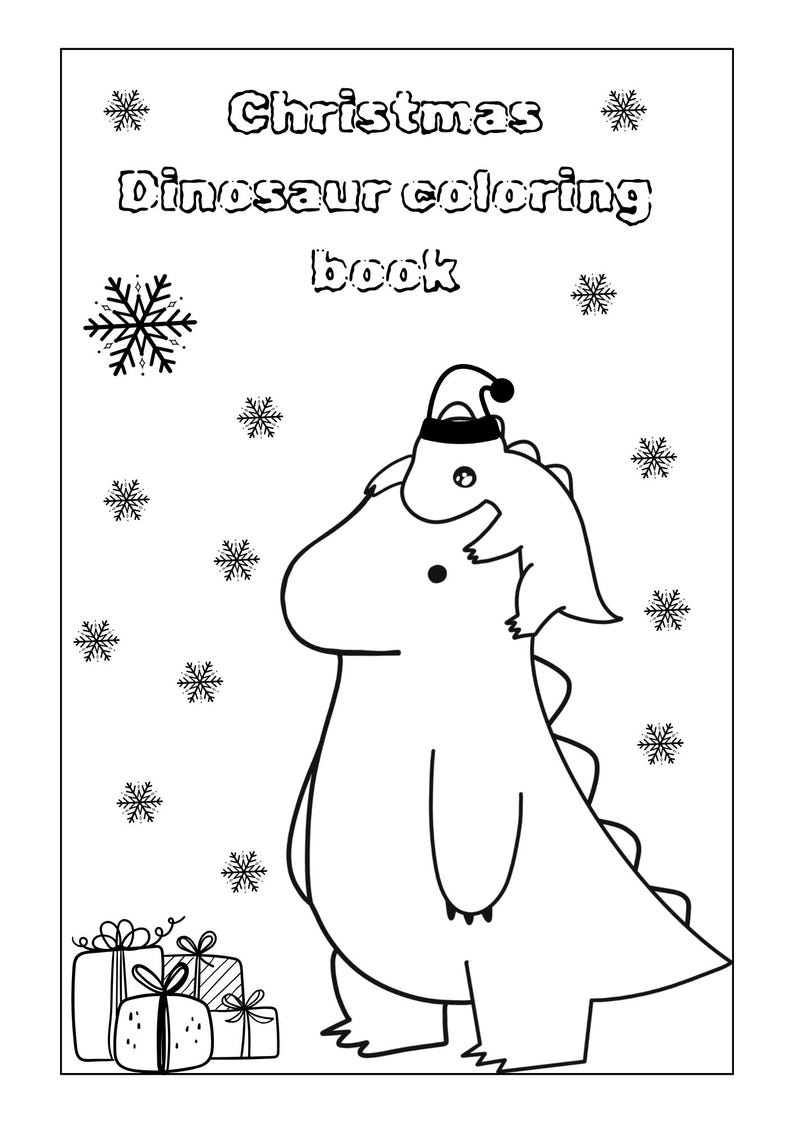 Christmas Dinosaur Coloring Book | Holiday Dinosaurs to Color | Fun ...