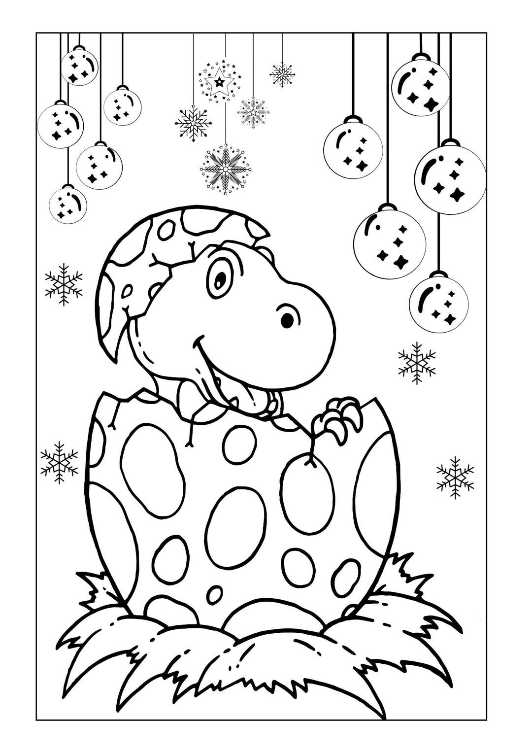Christmas Dinosaur Coloring Book | Holiday Dinosaurs to Color | Fun ...