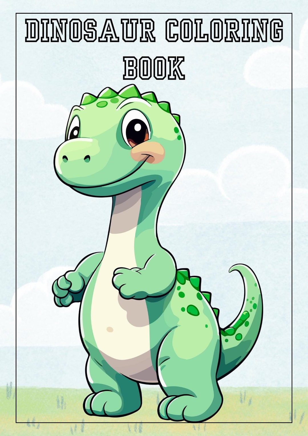 50-page Cute Dinosaur Coloring Book for Kids | Fun & Creative Activity ...