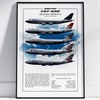 United Express skywest Bombardier CRJ-700 Poster Detailed Aviation Art ...