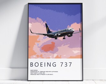 Huge Boeing 737-800 Cockpit Poster Pilot Gift Aviation - Etsy