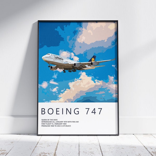 Boeing 747 Poster - Etsy