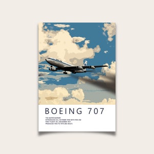 Pan Am Boeing 707 Poster - Fine Aviation Artwork - Airplane Posters ...