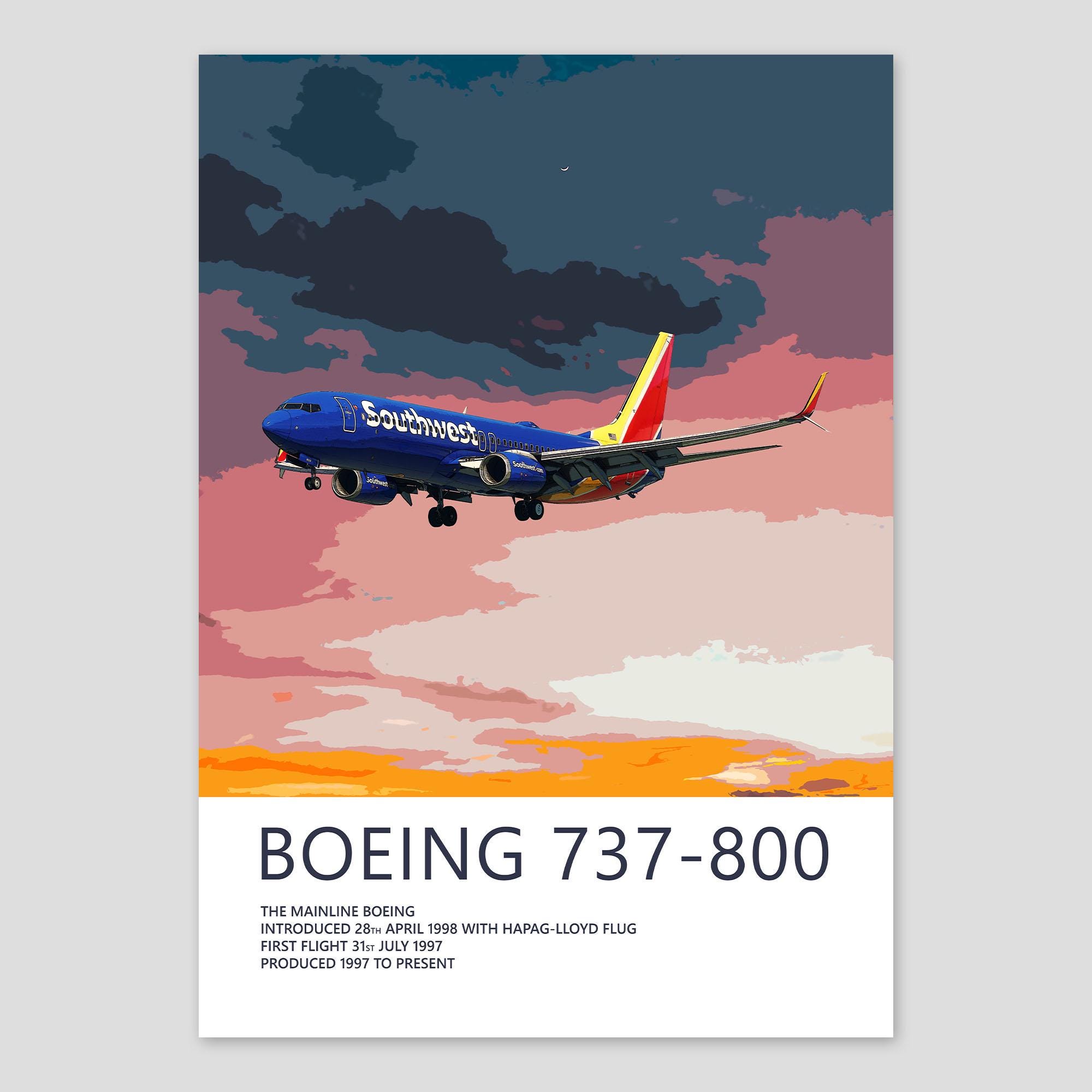 Boeing 737 Poster