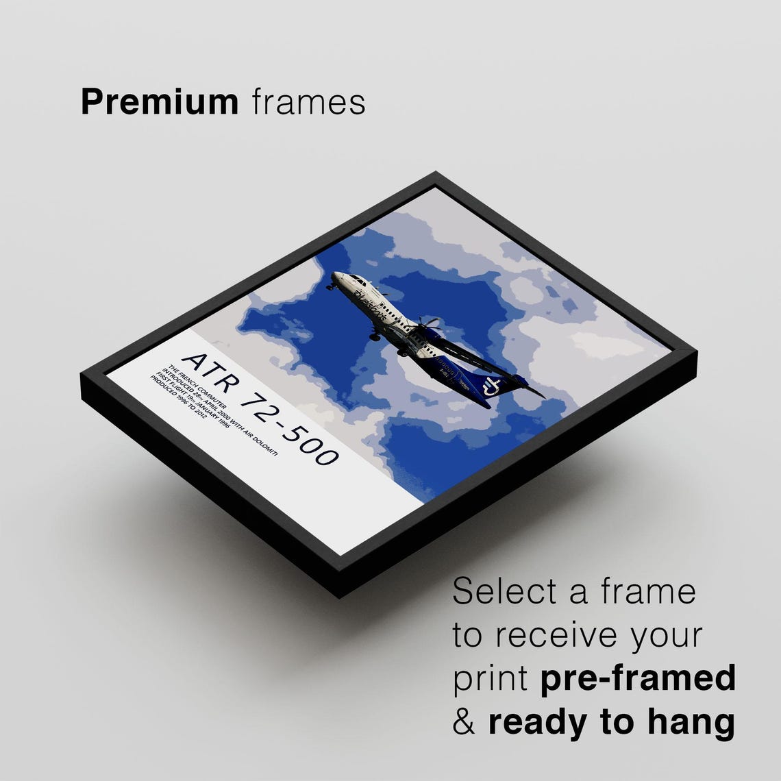 Blue Islands ATR 72 Poster | Detailed Aviation Art Print | Civil ...