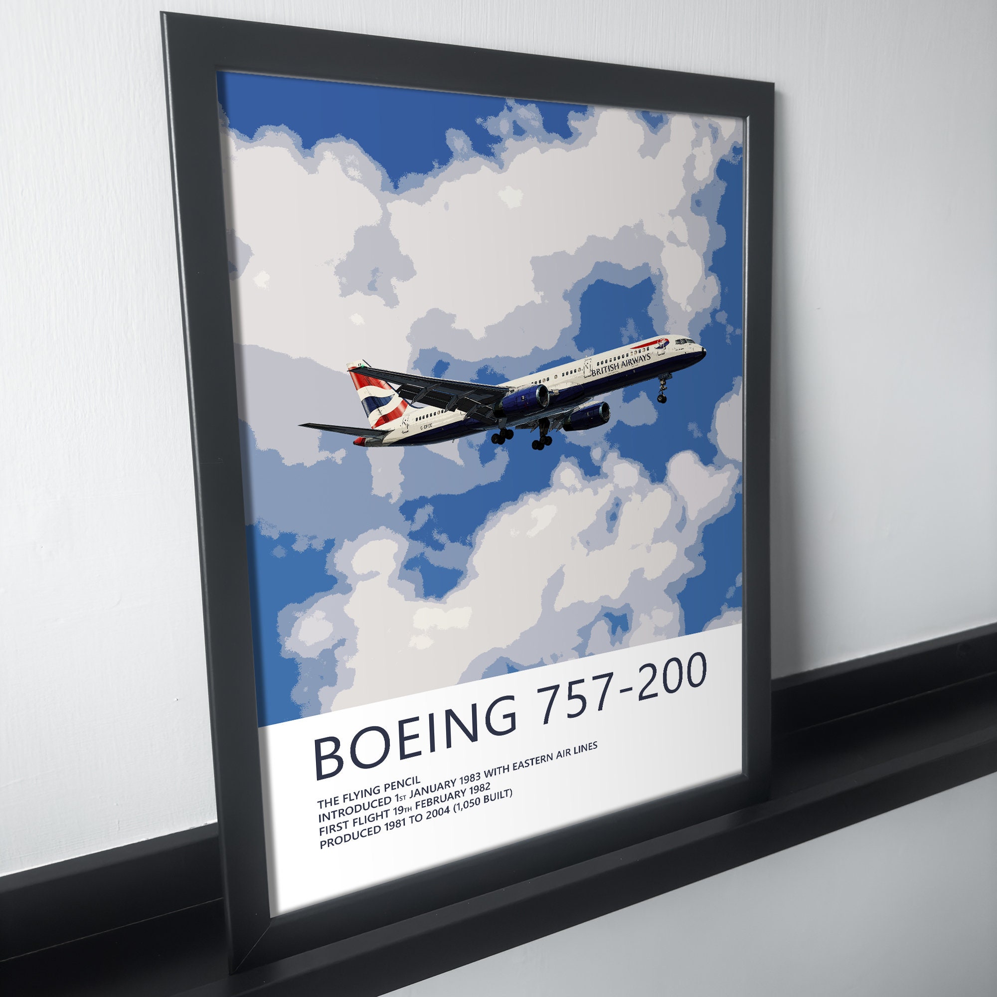 British Airways Boeing 757 Poster Plane Art for Aviation Enthusiasts ...