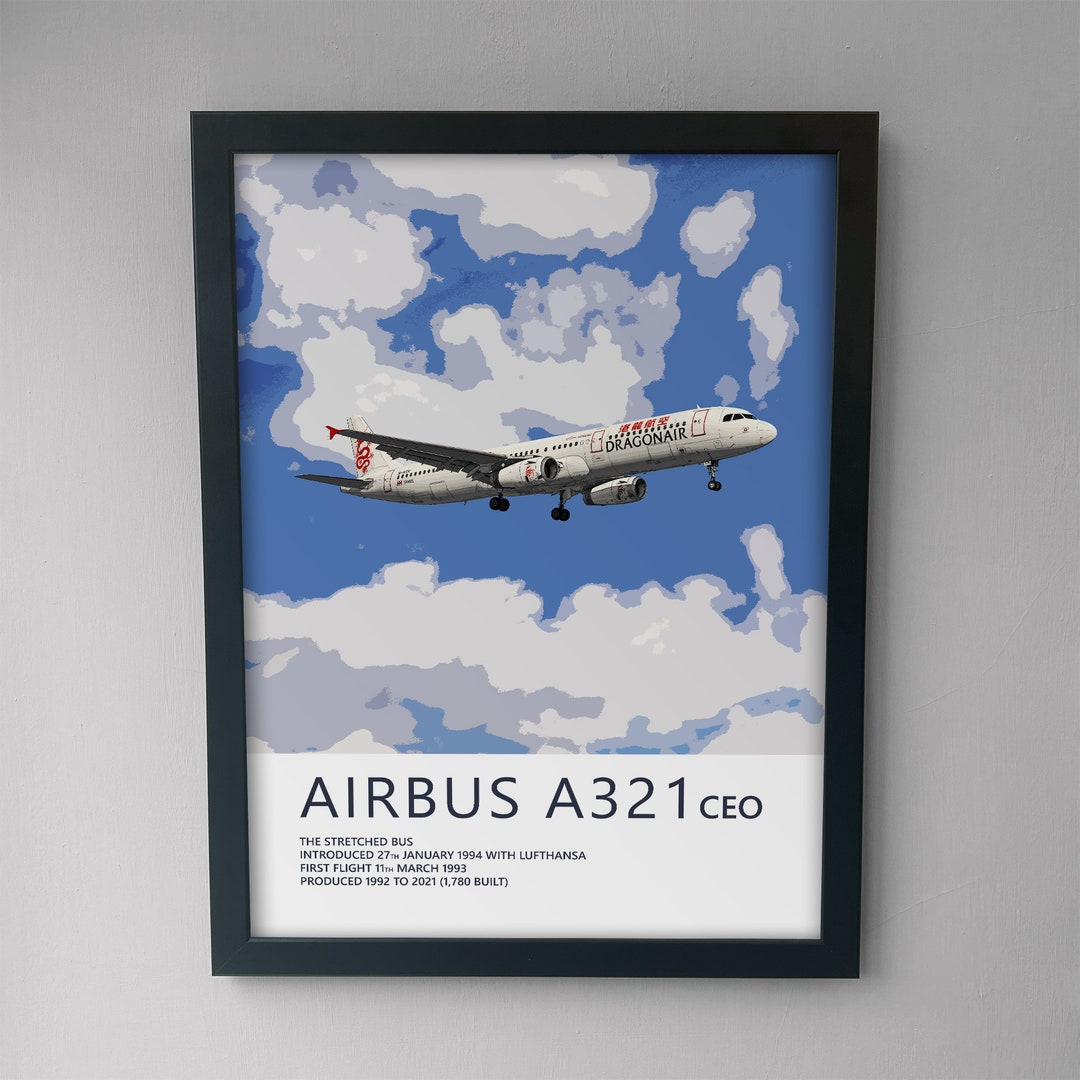 Dragonair Airbus A321 Poster - Plane Art for Aviation Enthusiasts ...