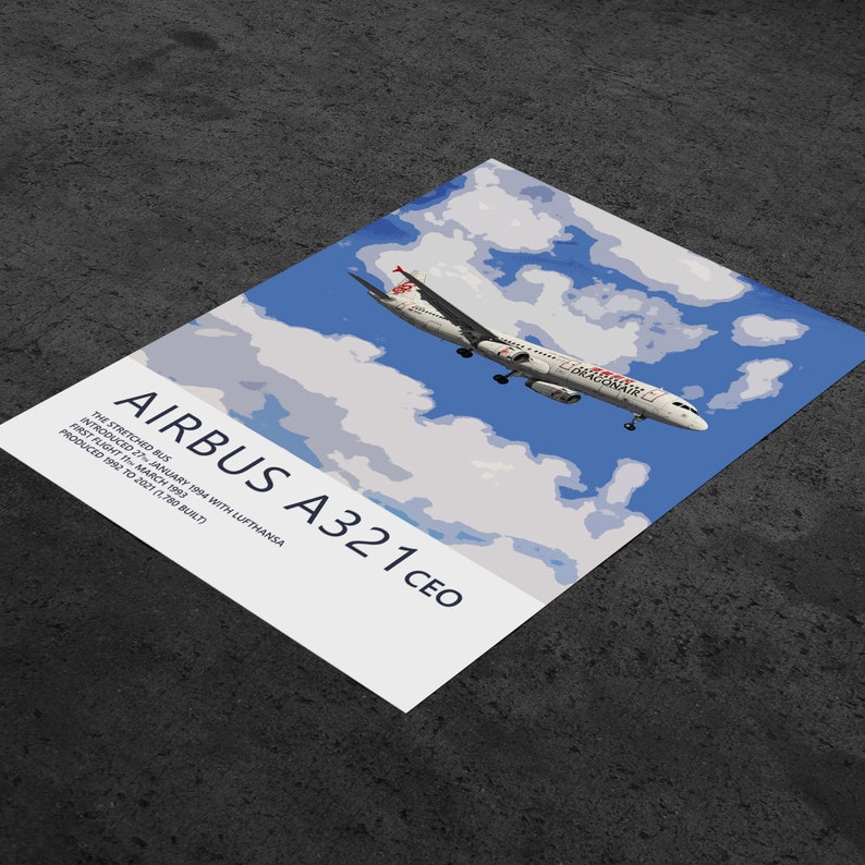 Dragonair Airbus A321 Poster - Plane Art for Aviation Enthusiasts ...