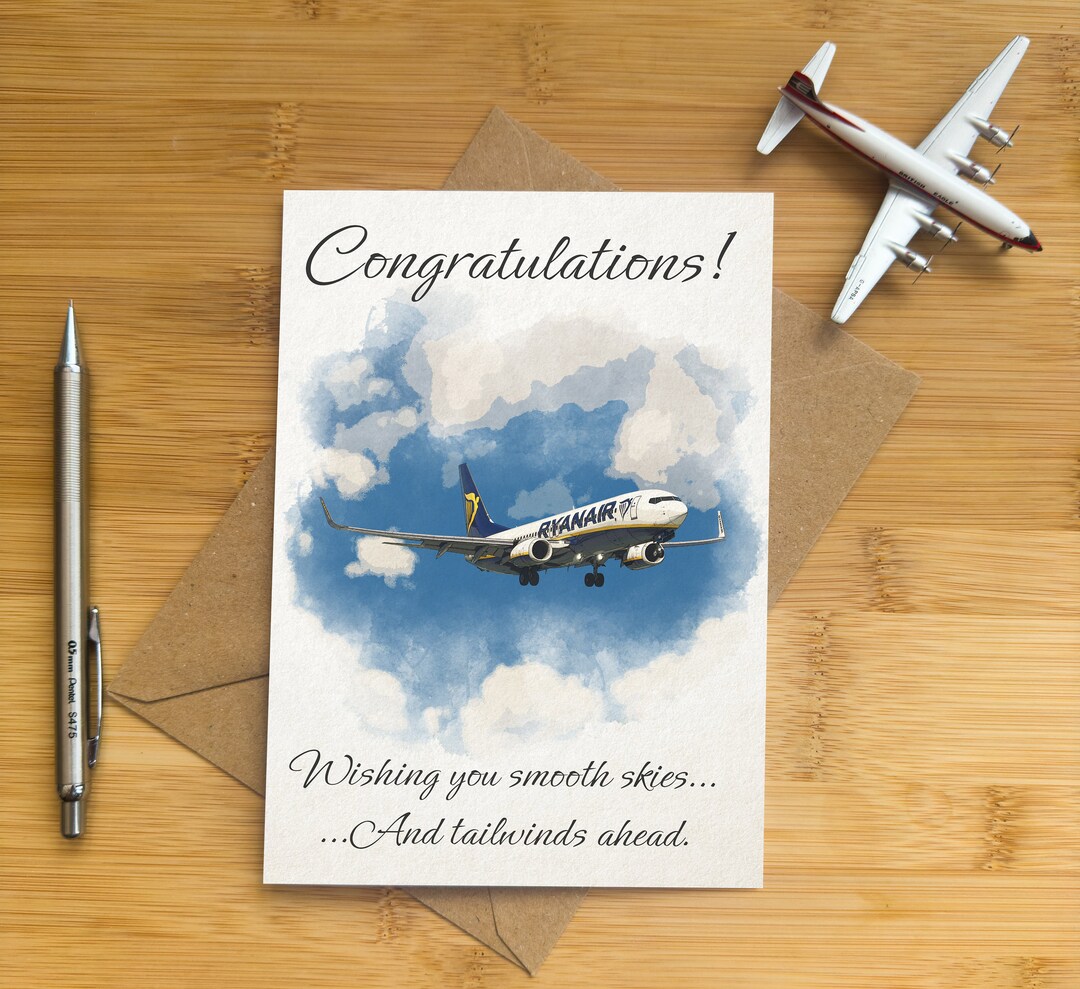 Ryanair Greetings Card - Choose From Congratulations, Birthday or ...