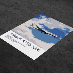 British Airways Airbus A350 Poster - Plane Art for Aviation Enthusiasts ...