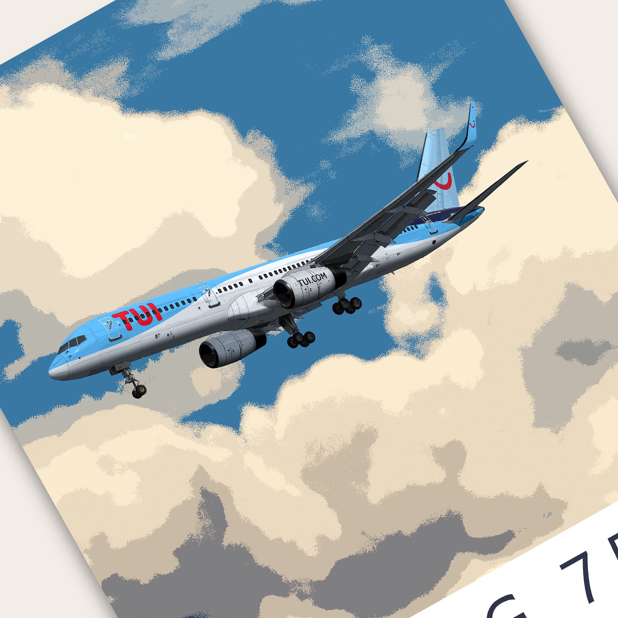 TUI Boeing 757 Poster - Fine Aviation Artwork - Fantastic Gift for ...