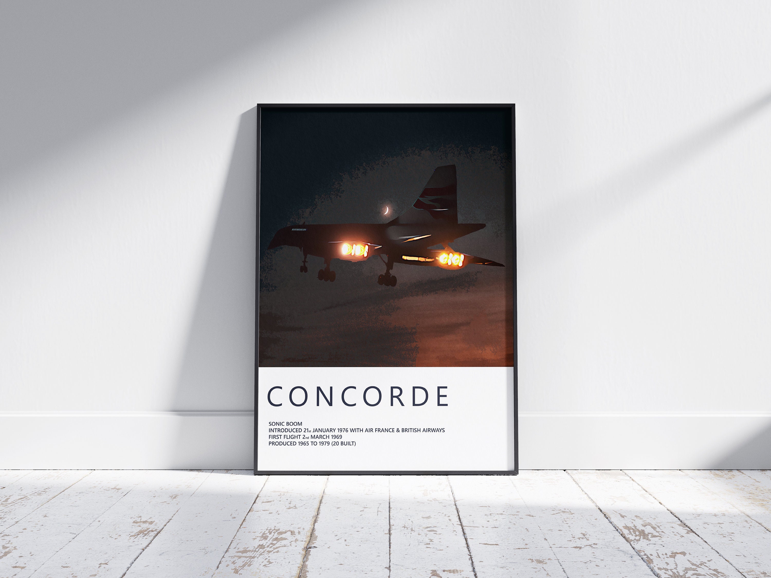 Concorde Poster, Gift for Pilot, Aviation Poster, Aviation Artwork ...