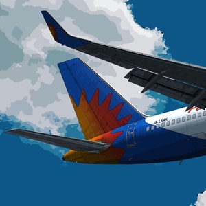 Jet2 Boeing 757 Poster Aviation Art for Pilots & Enthusiasts Airline ...