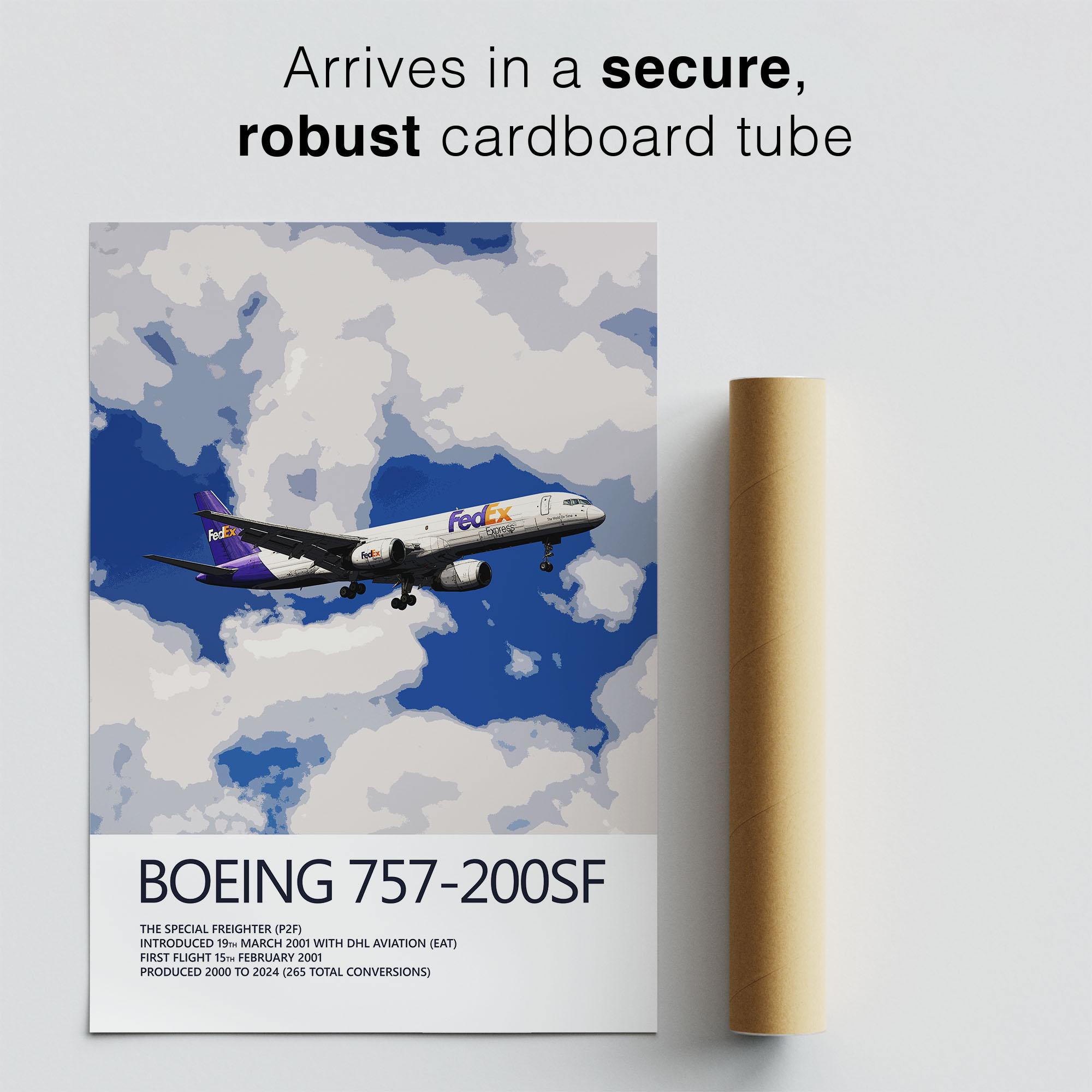 Fedex Boeing 757 Poster – Cargo Aviation Wall Art for Pilots, Avgeeks ...